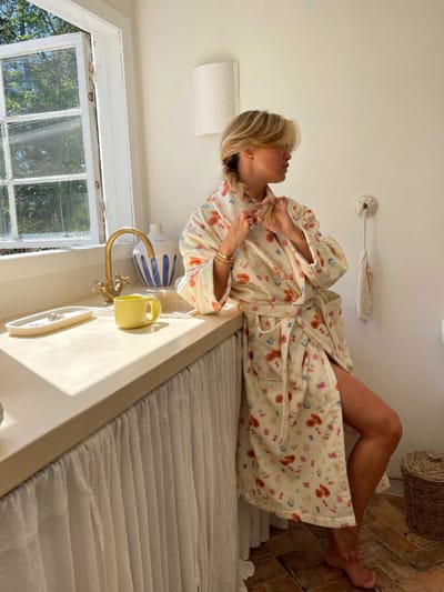 Djerf Avenue, robes, dressing gowns, soft terry robes, organic cotton ...